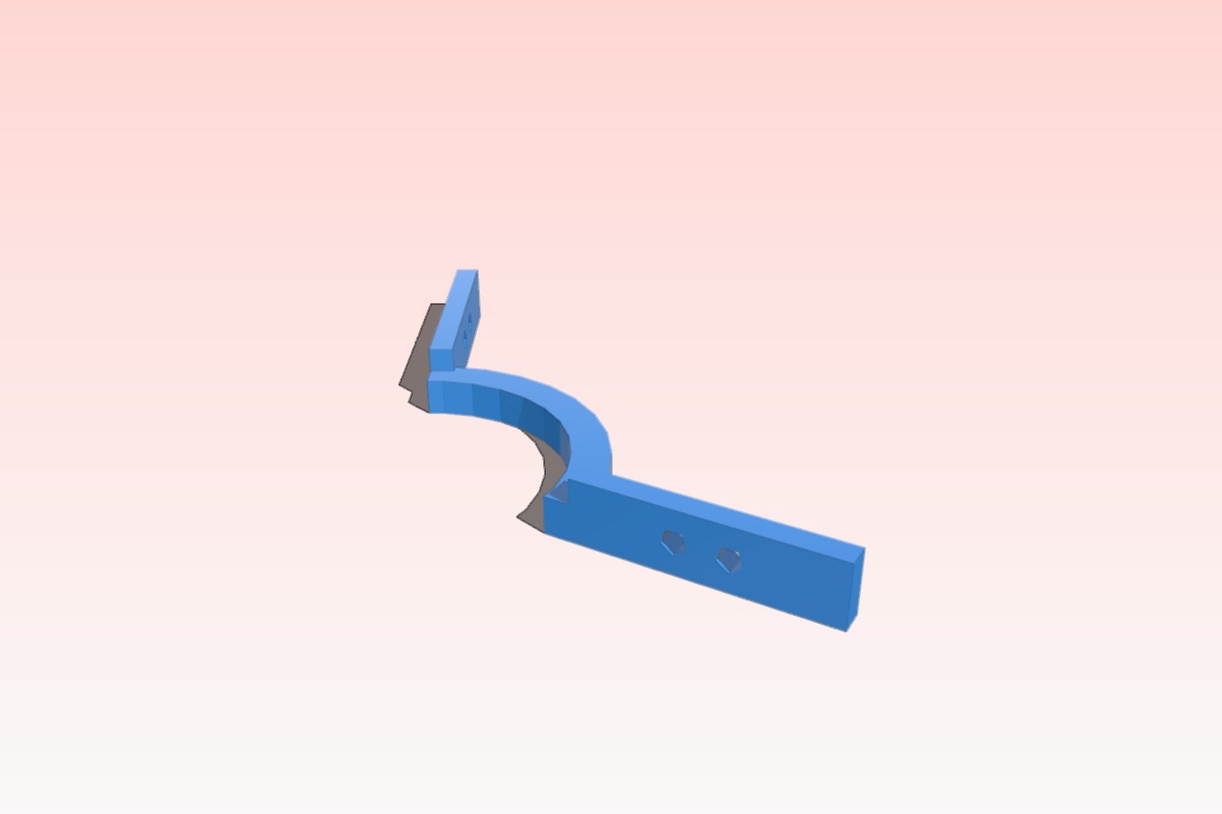 Rocket Bottle Fin Bracket - 3dstl