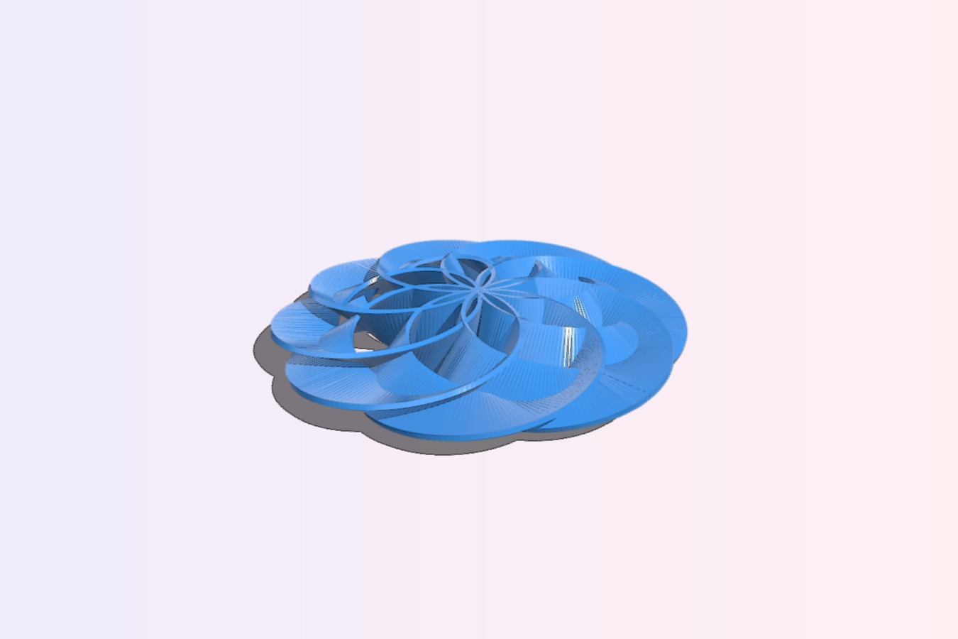 Moebius flower | Files to download and to 3D print for free - 3DPEA