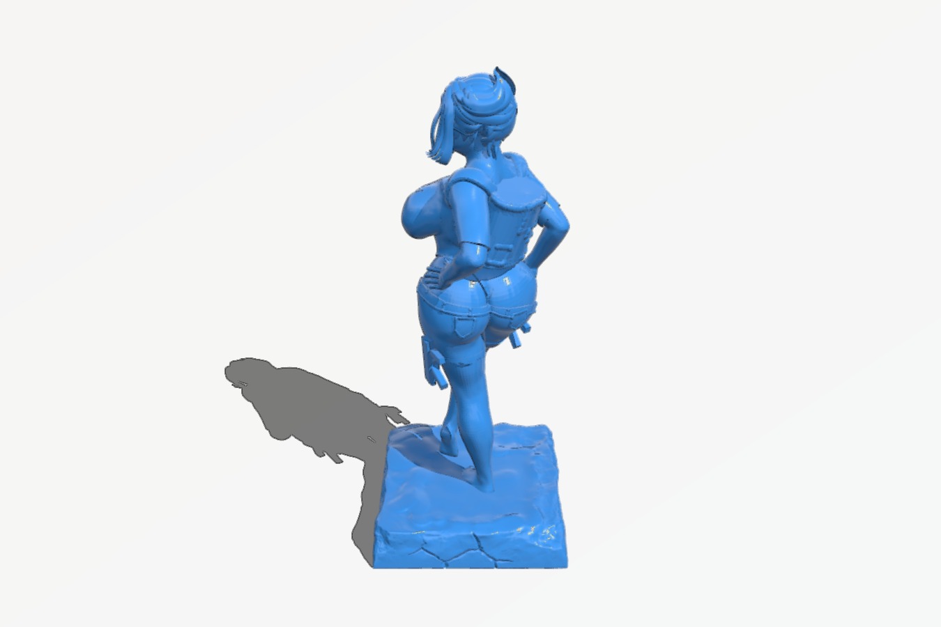 Fat female warrior - 3DPEA