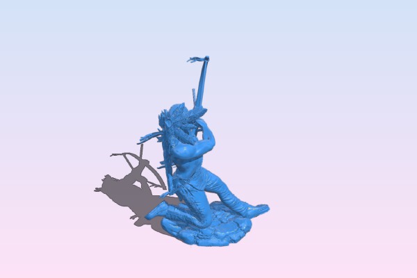 Native Rider Figure | Files to download and to 3D print for free - 3DPEA