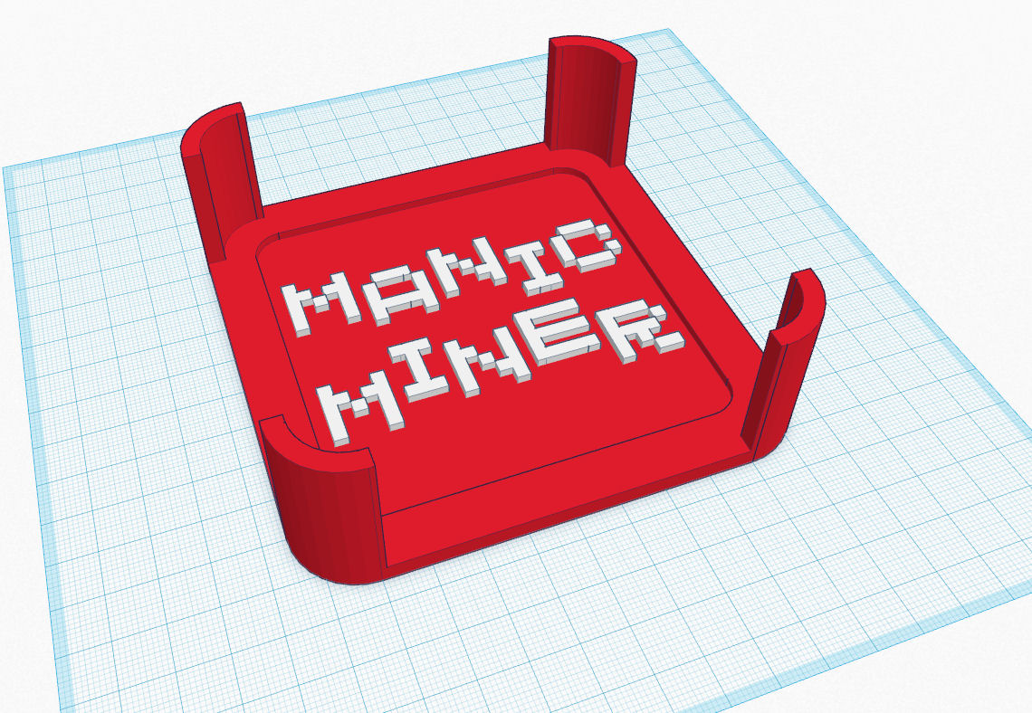 ZX Spectrum Manic Miner Coaster Set - 3dstl