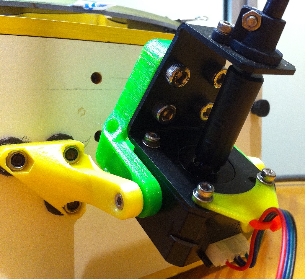 Nimble Gimbal - Gimbaling Extruder Motor Mount for Zesty Nimble - 3dstl