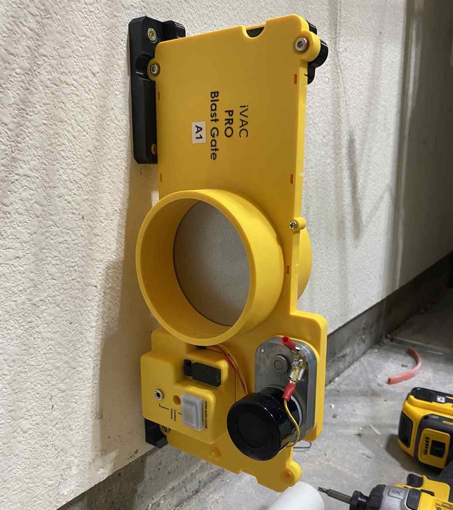 iVac Pro Blast Gate Mount | Files to download and to 3D print for free ...