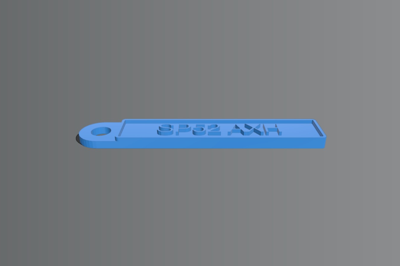 My Customized Name_Registration Plate Keyring - 3DPEA