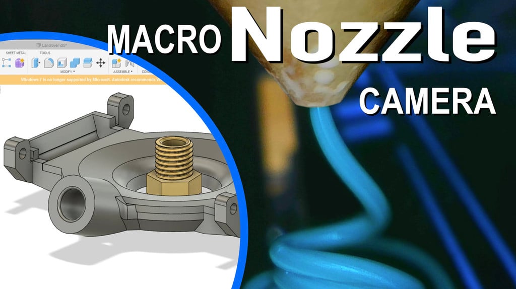 Nozzle Camera Mount | Files to download and to 3D print for free - 3DPEA