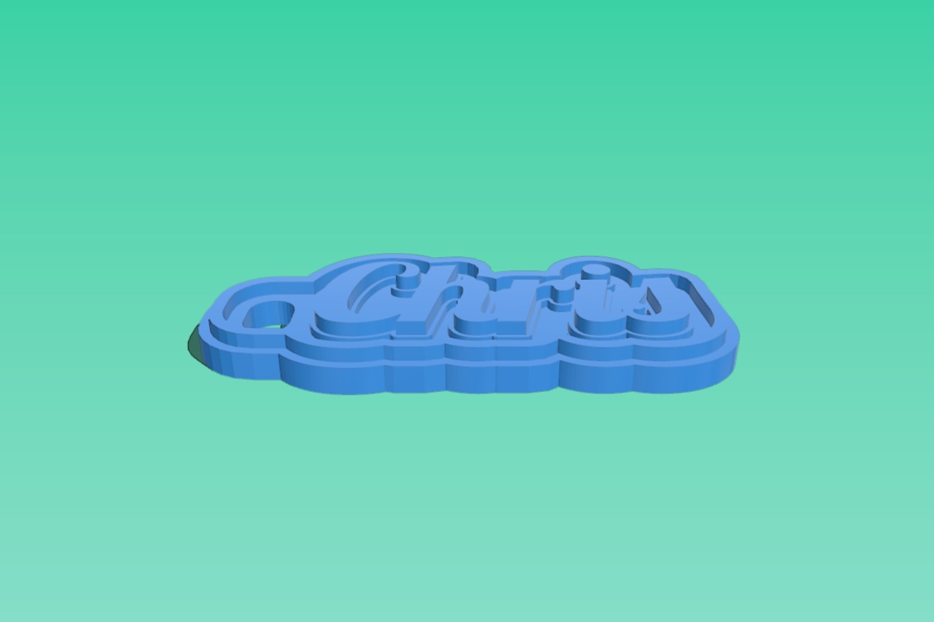 My Customized Multiline Tag or Keychain - 3DPEA