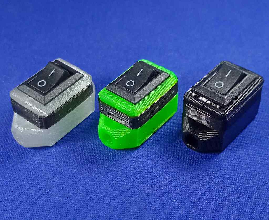 Inline KCD11 switch holder - 3dstl