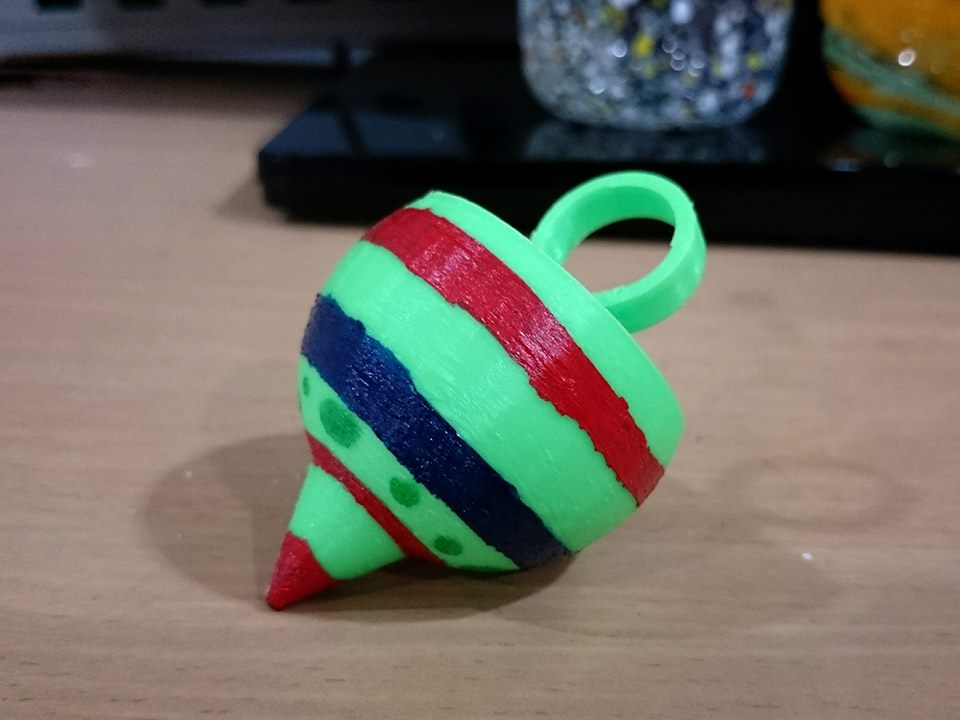 Spinning top ring | Files to download and to 3D print for free - 3DPEA
