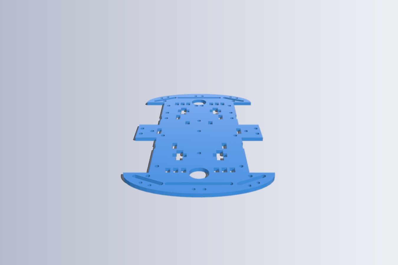 4WD Robot Car Chassis - 3dstl