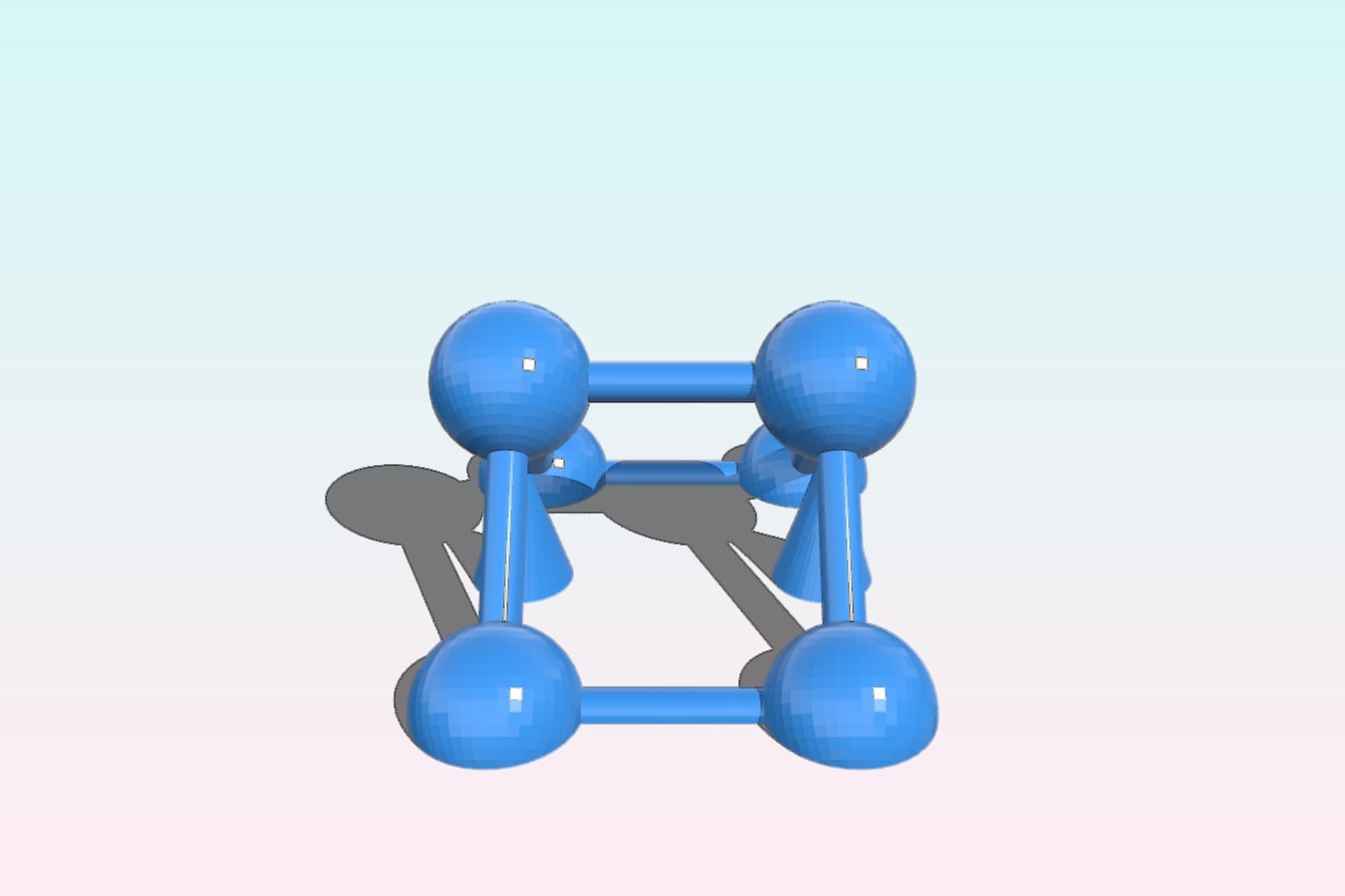 Simple Cubic Unit Cell - 3DPEA