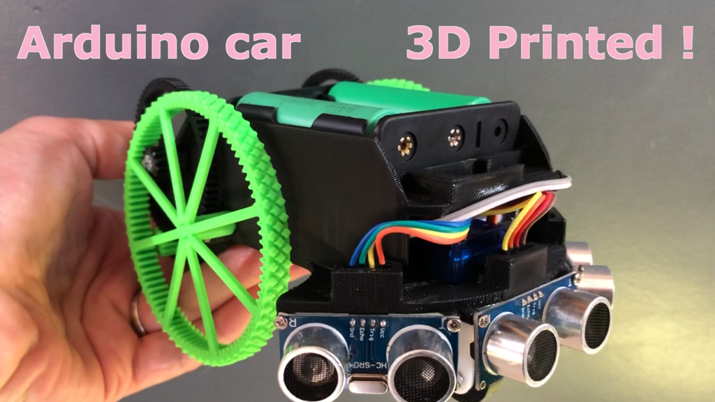 Autonomous Arduino Car Low Cost High Fun Files To Download And To 3d Print For Free 3dpea 