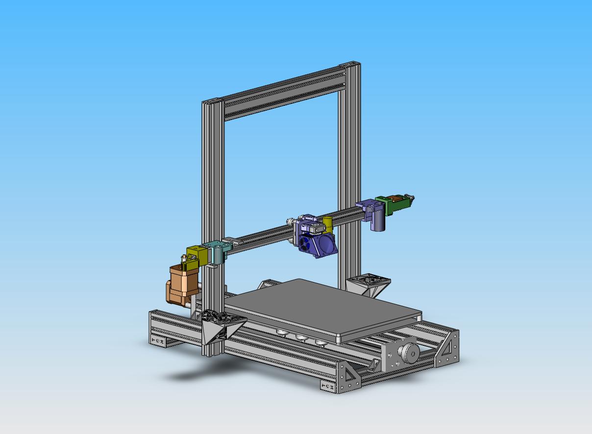 AM8-LS Y-AXIS V-SLOT RAIL BELT DRIVE - 3DPEA