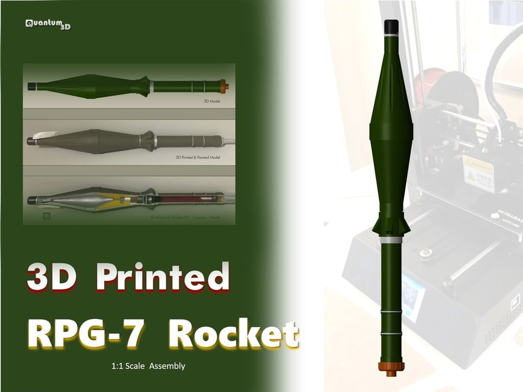 RPG-7 Rocket Assembly - 3DPEA