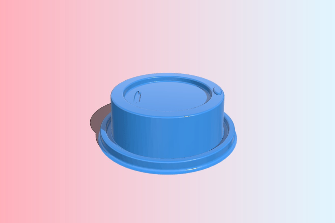 Coffee Cup Lid 2 | Files to download and to 3D print for free - 3DPEA
