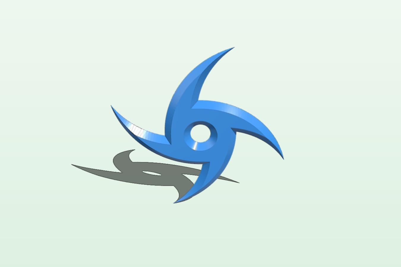Spiral Ninja Star - 3dstl