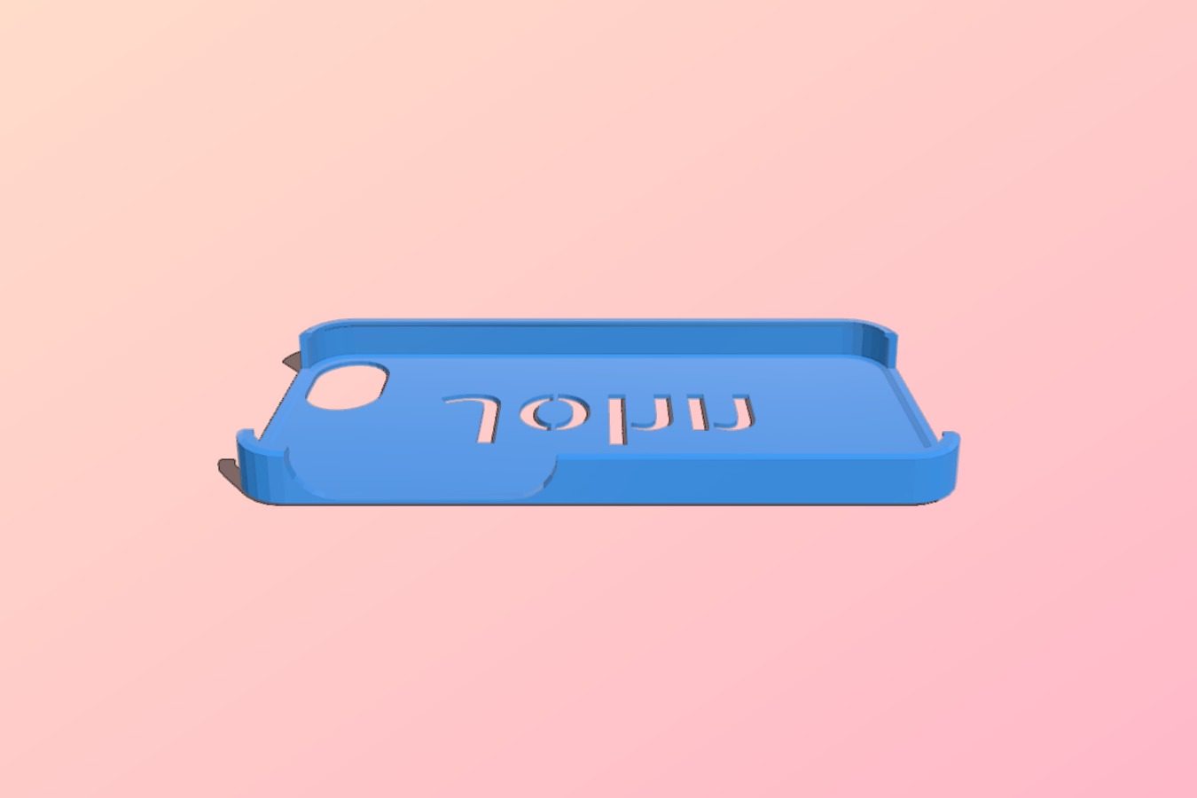 My Customized Stencil Font iPhone Case - 3DPEA