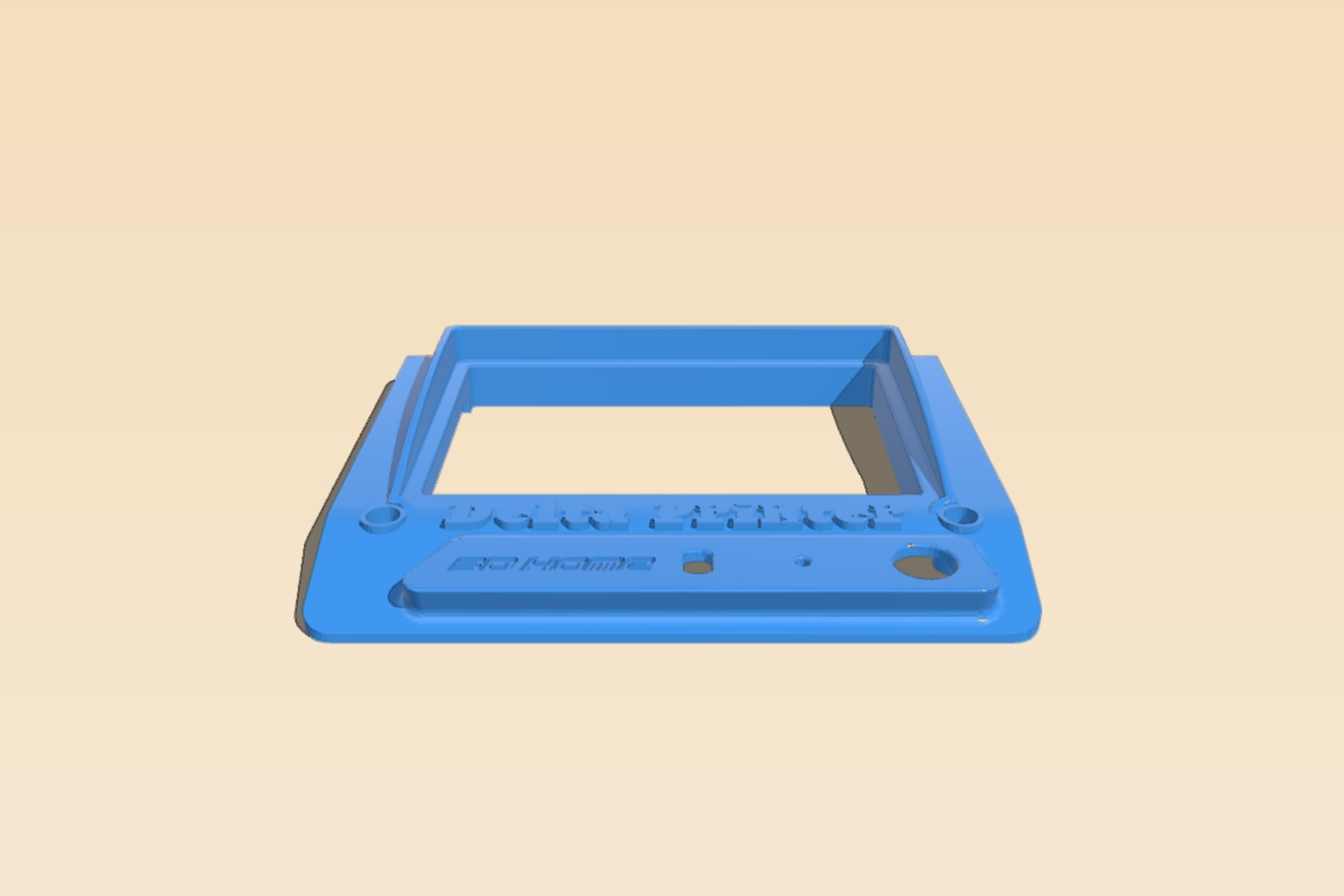 12864 Display Mount - Front - 3dstl