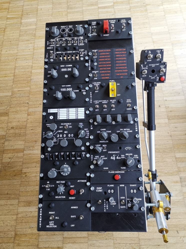 UH-1 pedestal VHF-COMM panel | Files to download and to 3D print for ...