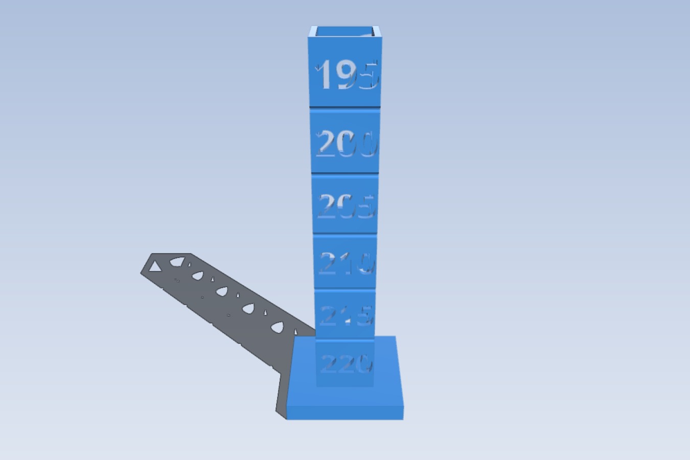 My Customized Temp Calibration Tower | Files to download and to 3D print for free - 3DPEA