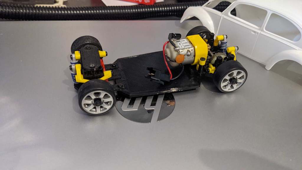 1:24 VW Beetle Chassis for XMod Parts - 3DPEA