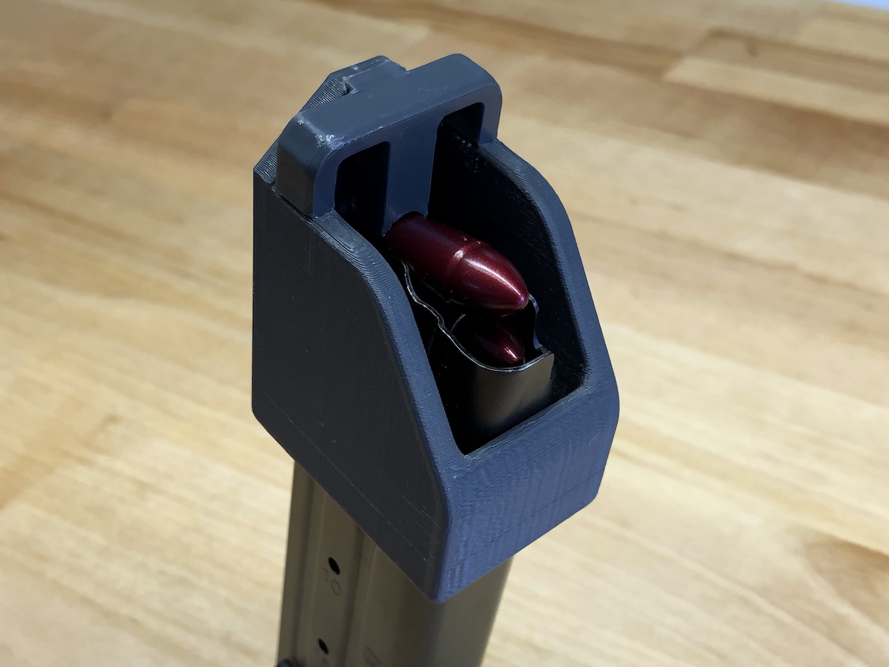 9mm speed loader_ thumb saver | Files to download and to 3D print for ...