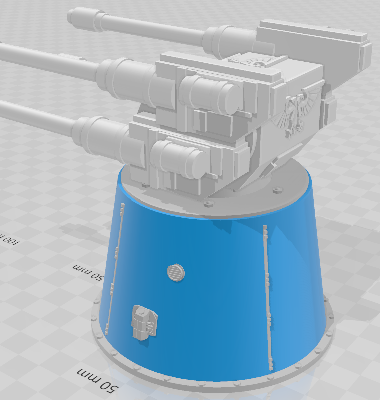 DIY - Heavy AA Turret and base - WH40k | Files to download and to 3D ...