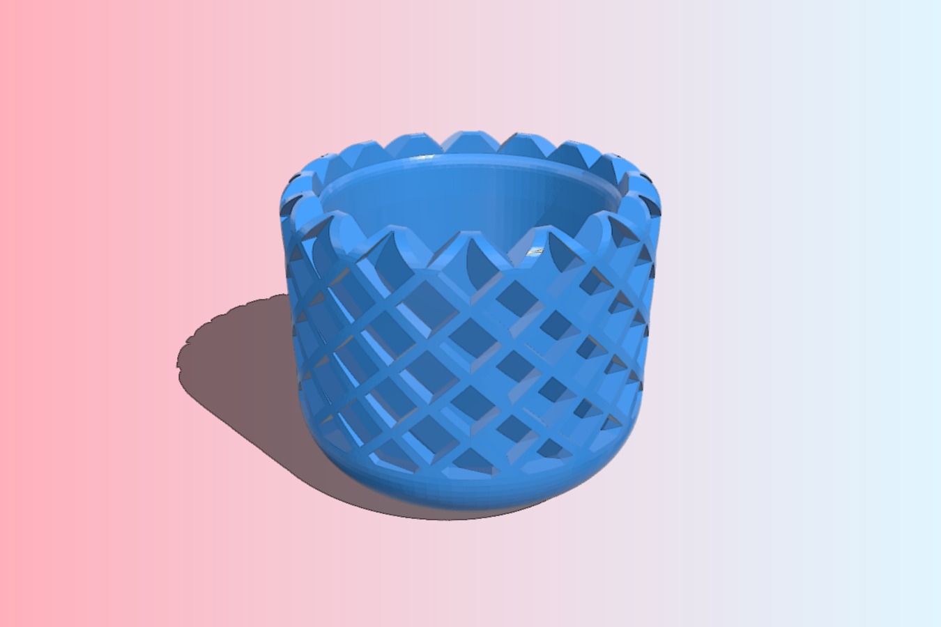 Geometric flower pot | Files to download and to 3D print for free - 3DPEA