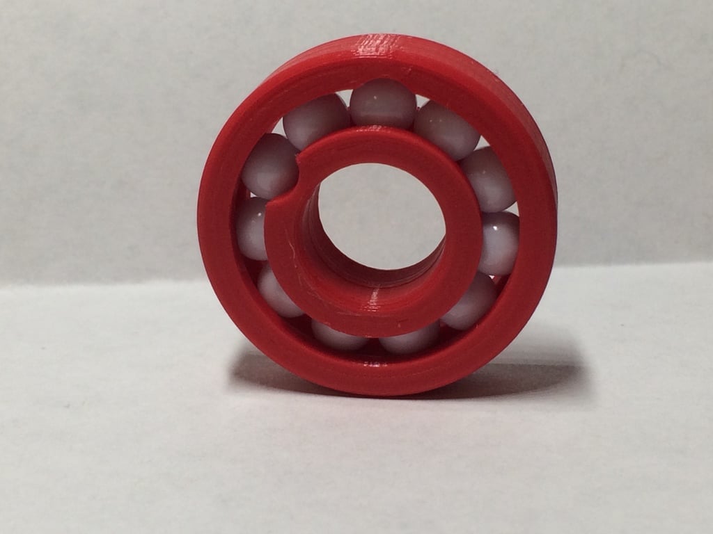 3D Printed Ball Bearing With AIrsoft BB's - 3dstl