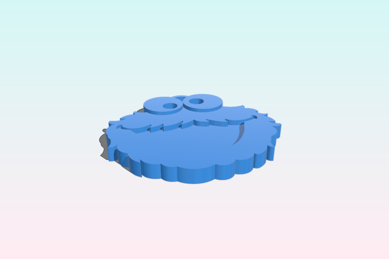 cookie monster - 3dstl