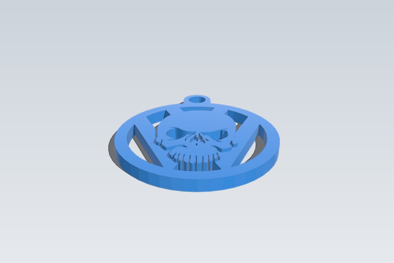 VW Skull Keychain - 3DPEA