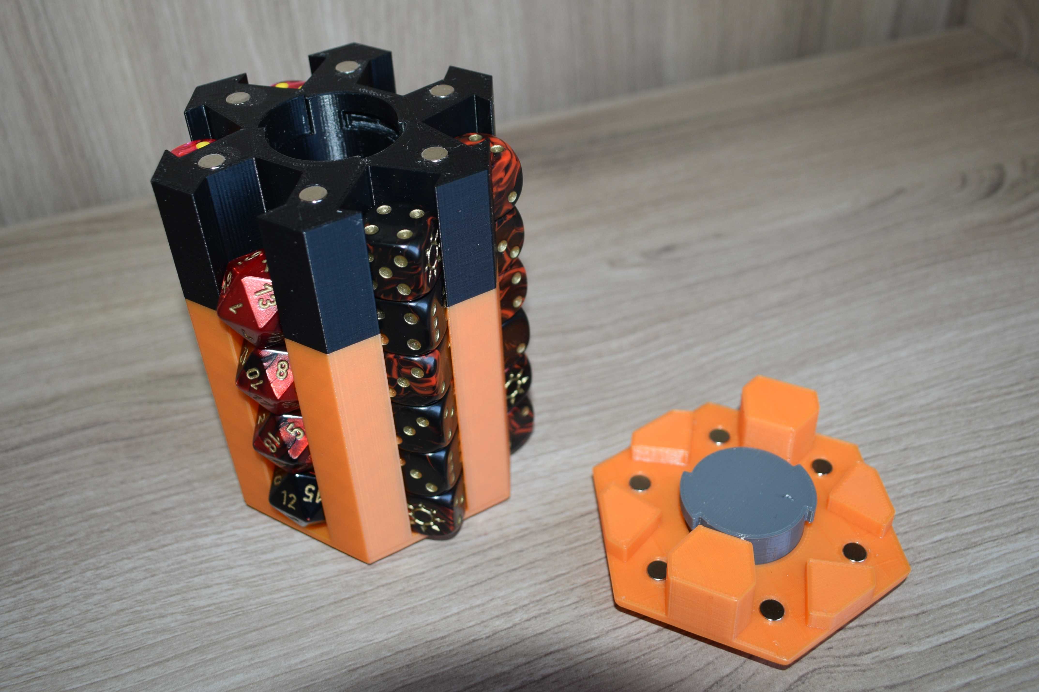 Dice Container (D6_D8_D10_D20) - 3dstl