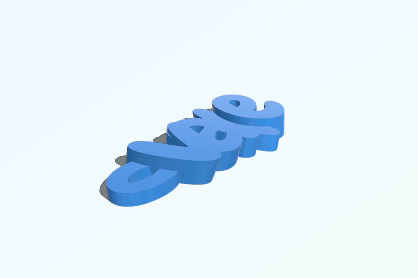 My Customized iamburny's v2 Text - Name Keyring vale new - 3DPEA