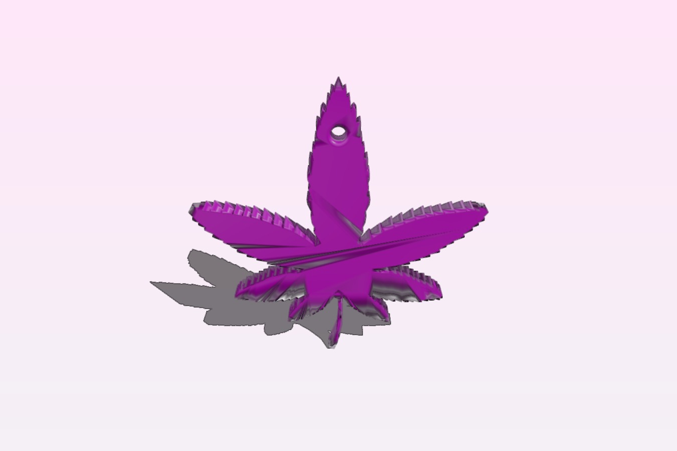 Weed Charm | Files to download and to 3D print for free - 3DPEA