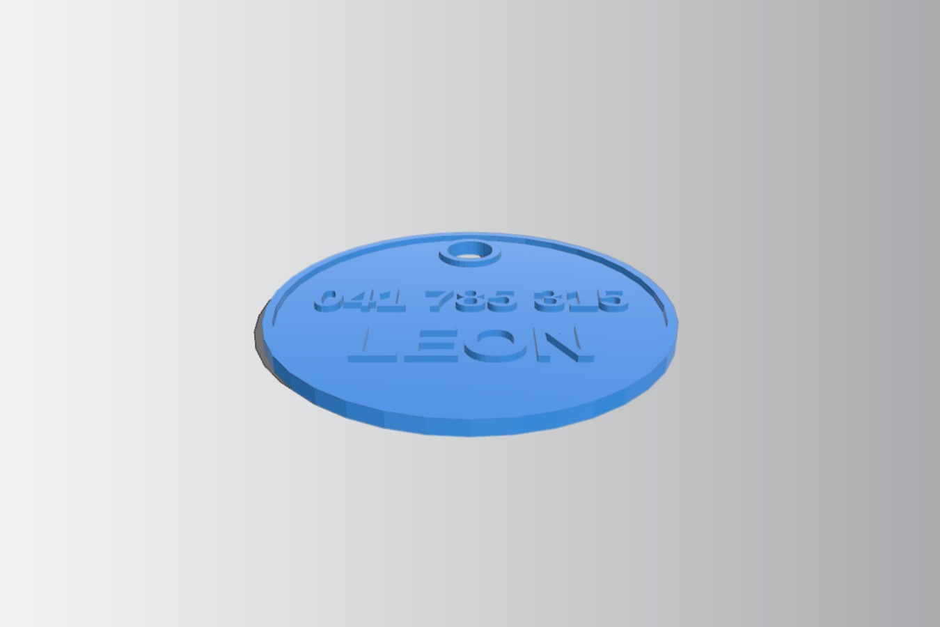 My Customized Round Dog Tag - 3dstl