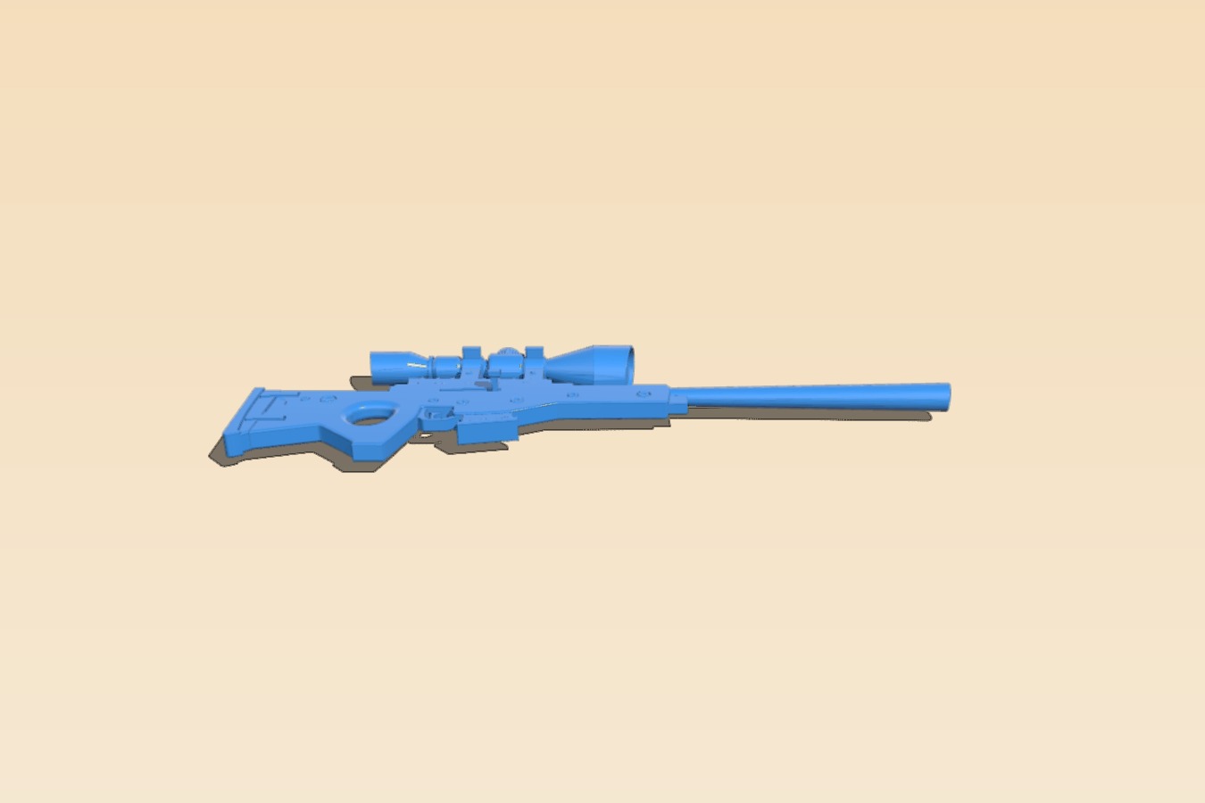 Fortnite sniper rifle | Files to download and to 3D print for free - 3DPEA