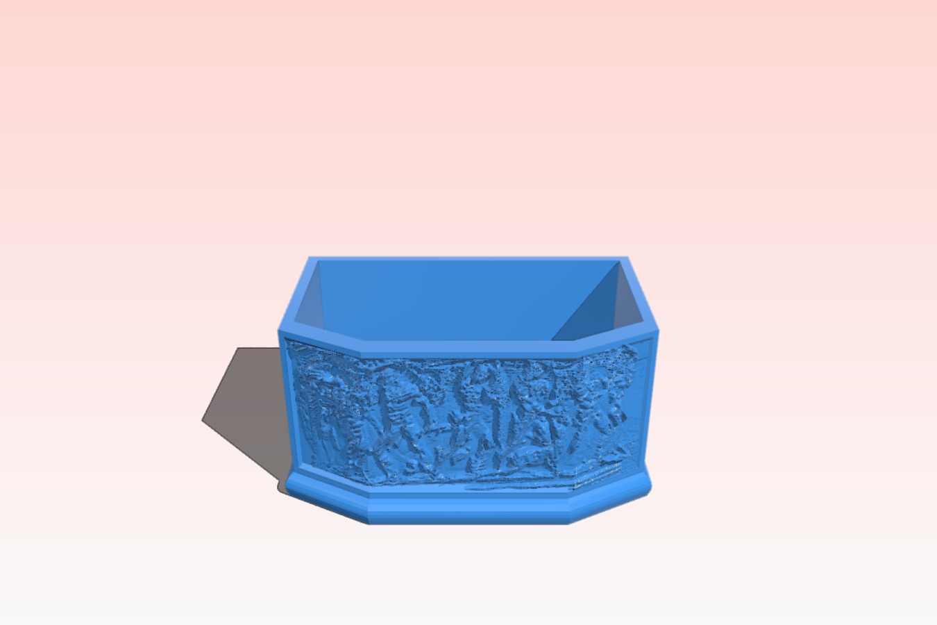 Box with Greek Relief on side - 3dstl